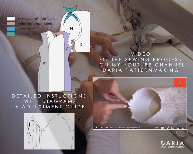 Luster Blazer Dress Sewing Pattern: Quilted Belt (PDF Download) - Etsy