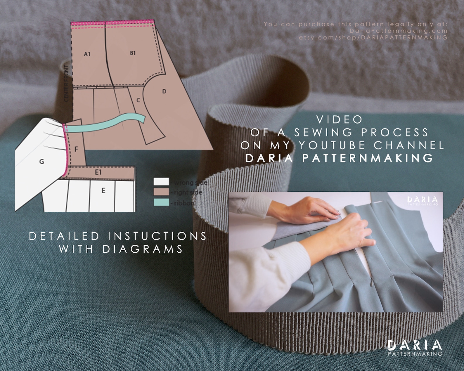 Pleated Dress With a Bow Back Detail and Puff Sleeves EU 32-54 US 0-22 ...