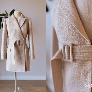 Luster Blazer Dress Sewing Pattern: Quilted Belt (PDF Download) - Etsy