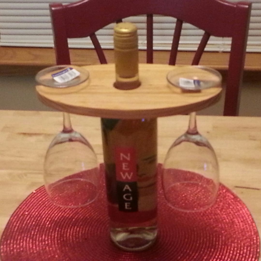 Wooden Wine Display, Wine Glass Display, Gift for Wine Drinkers - Etsy