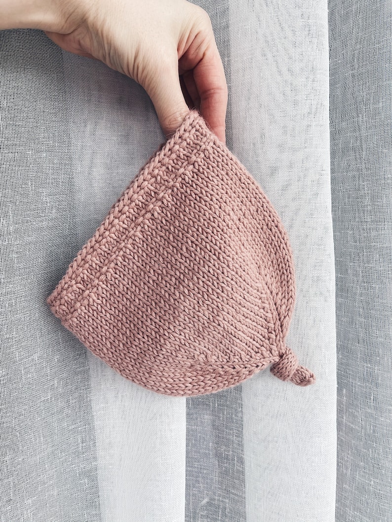 KNITTING PATTERN Top Knot Baby Beanie X Easy Hat Pattern X - Etsy