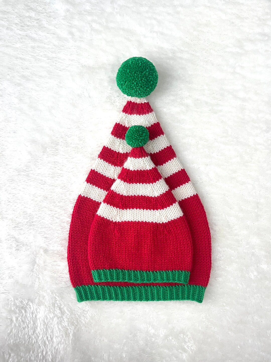 KNITTING PATTERN - Elf Hat X 7 Sizes Preemie to XL X Easy Hat Pattern X ...