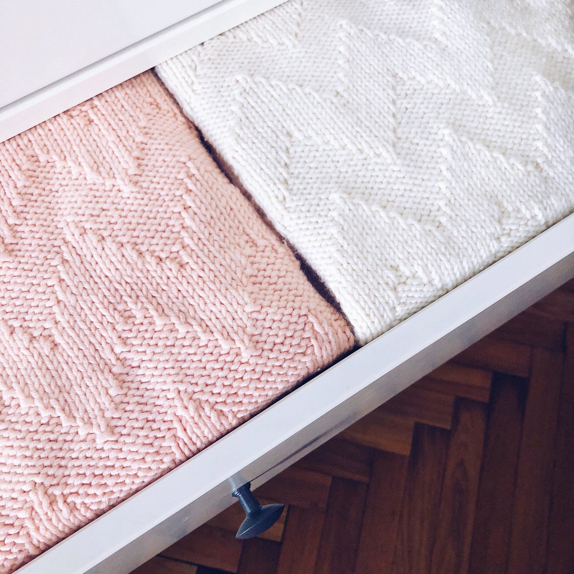 KNITTING PATTERN Chevron Baby Blanket by Woolture Knitting - Etsy