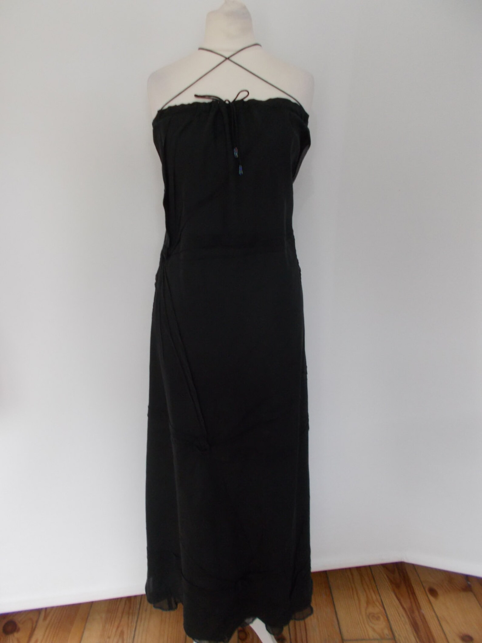 Vintage 90s Ann Storey Black Evening Dress Size Small UK 8 10 - Etsy