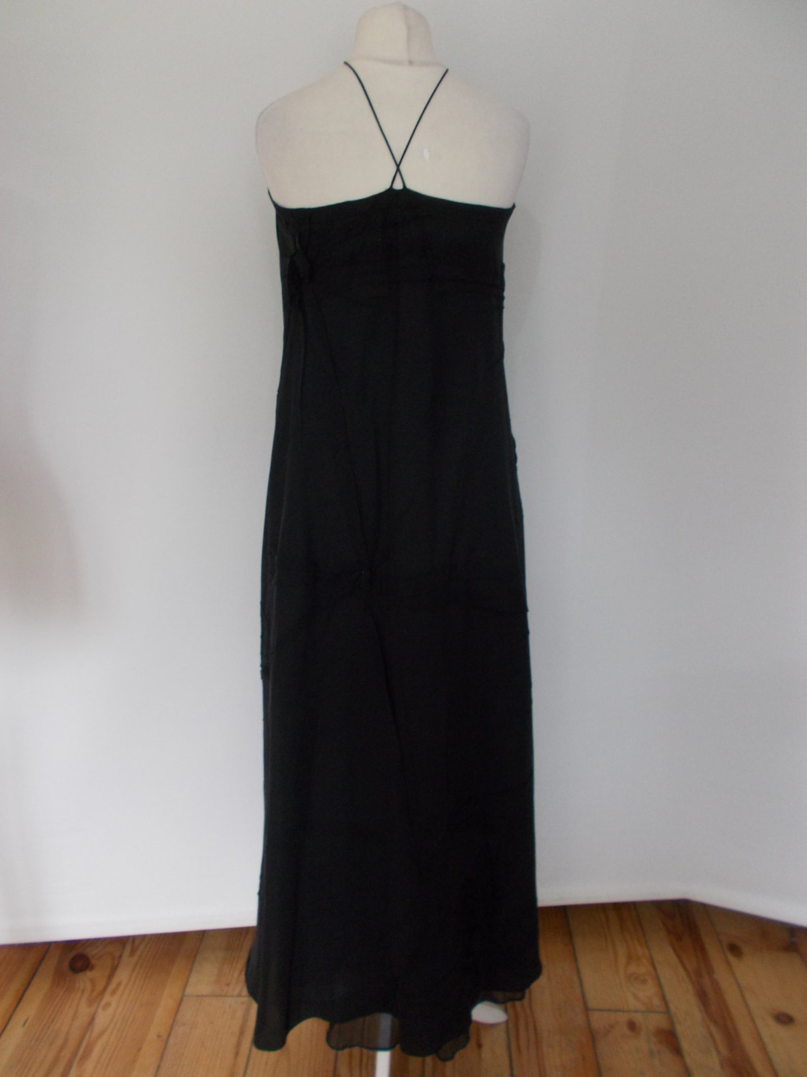 Vintage 90s Ann Storey Black Evening Dress Size Small UK 8 10 - Etsy