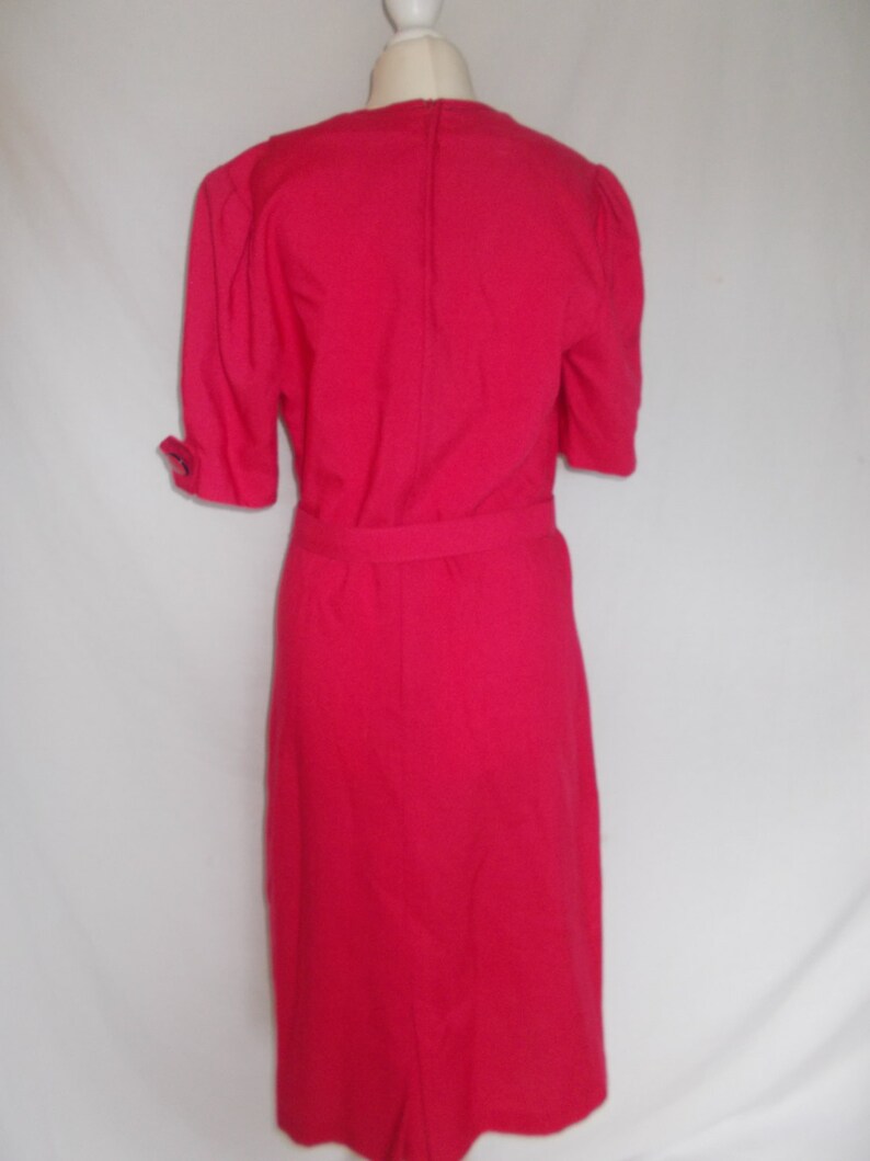 Vintage Dress 80s by Riddella Pencil Wiggle Dress Pink Size - Etsy