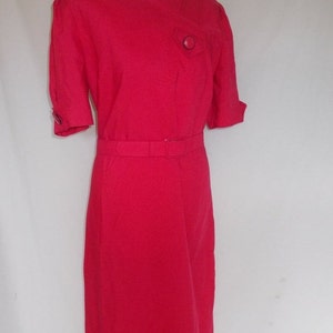 Vintage Dress 80s by Riddella Pencil Wiggle Dress Pink Size - Etsy