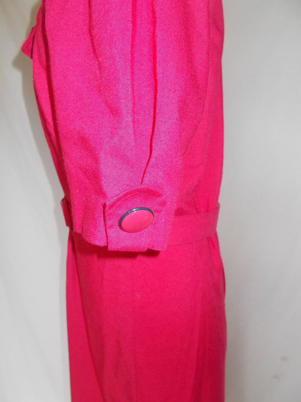 Vintage Dress 80s by Riddella Pencil Wiggle Dress Pink Size - Etsy
