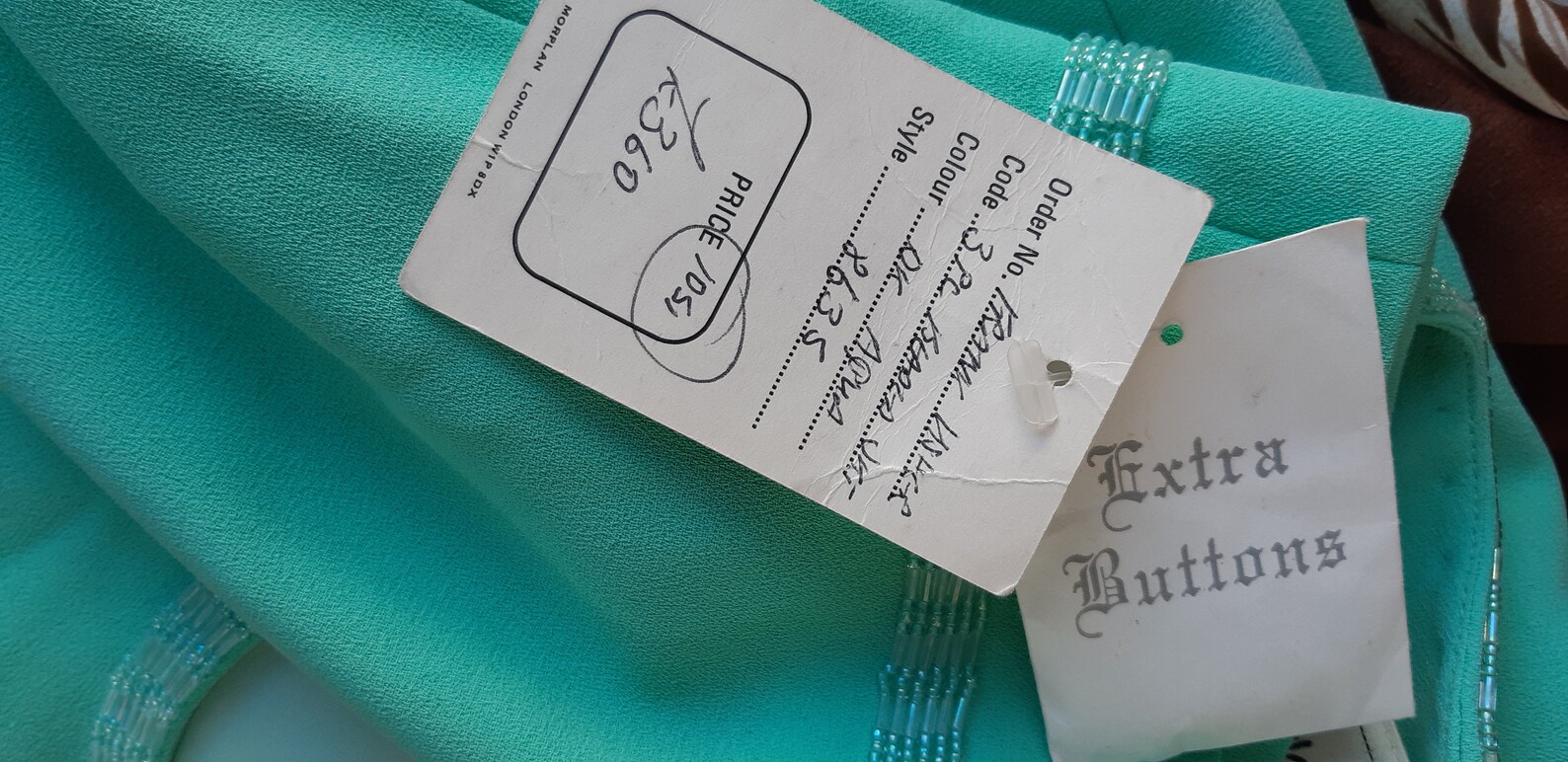 Vintage Frank Usher Jacket 80s Mint Green With Glass Beading - Etsy UK