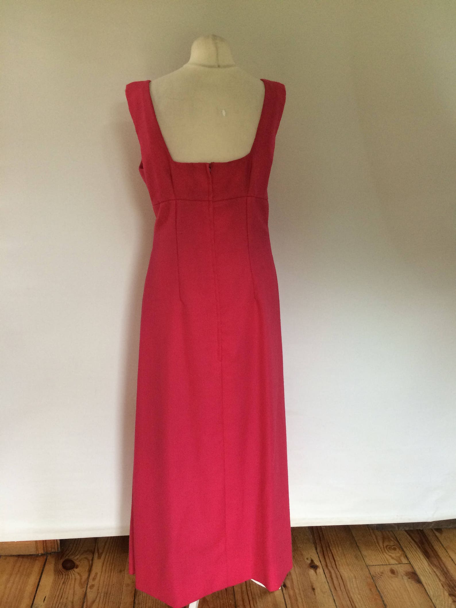 Vintage dress 60s evening dress maxi dress by Beralph in hot | Etsy