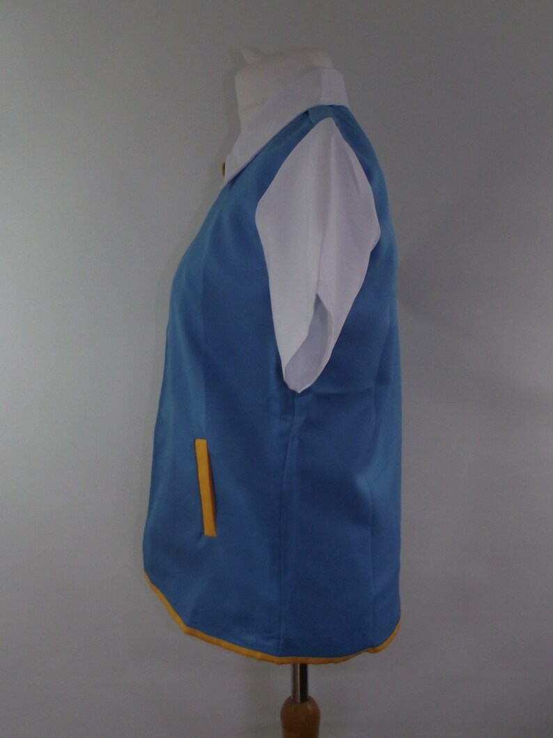 Vintage 60s Bowling Jacket Blue White Yellow Short Sleeves | Etsy