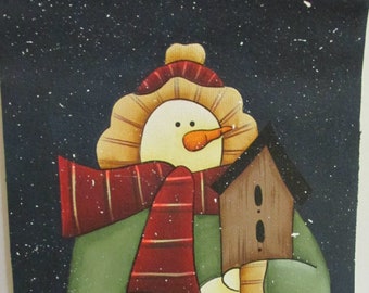 Winter Wonderland Snowman Wall Art | Etsy