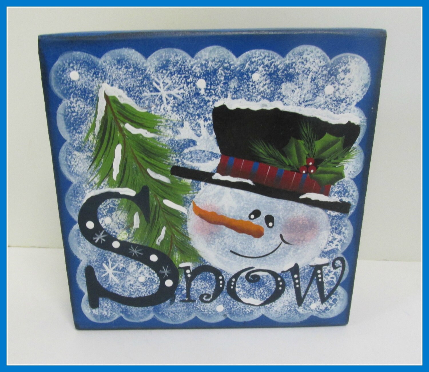 Snowman Block - Etsy