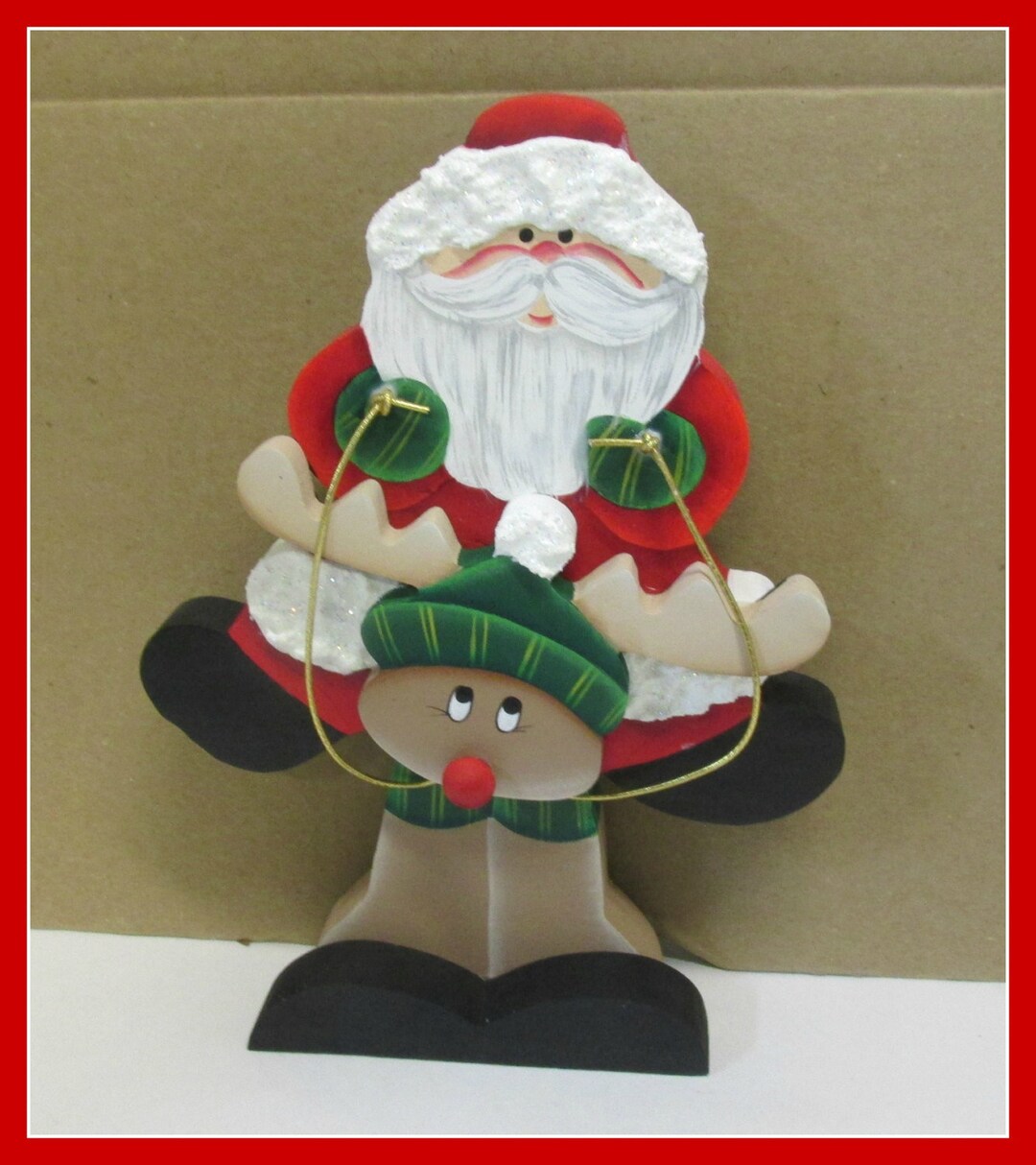 Santa Riding on Rodney - Etsy