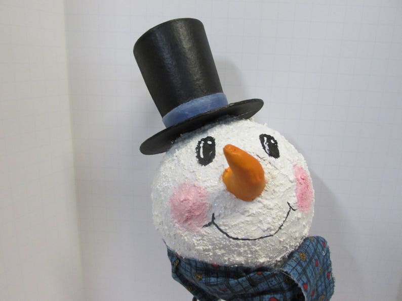 Vintage Bedspring Snowman Tree Topper, Table Decor, Self Sitter ...