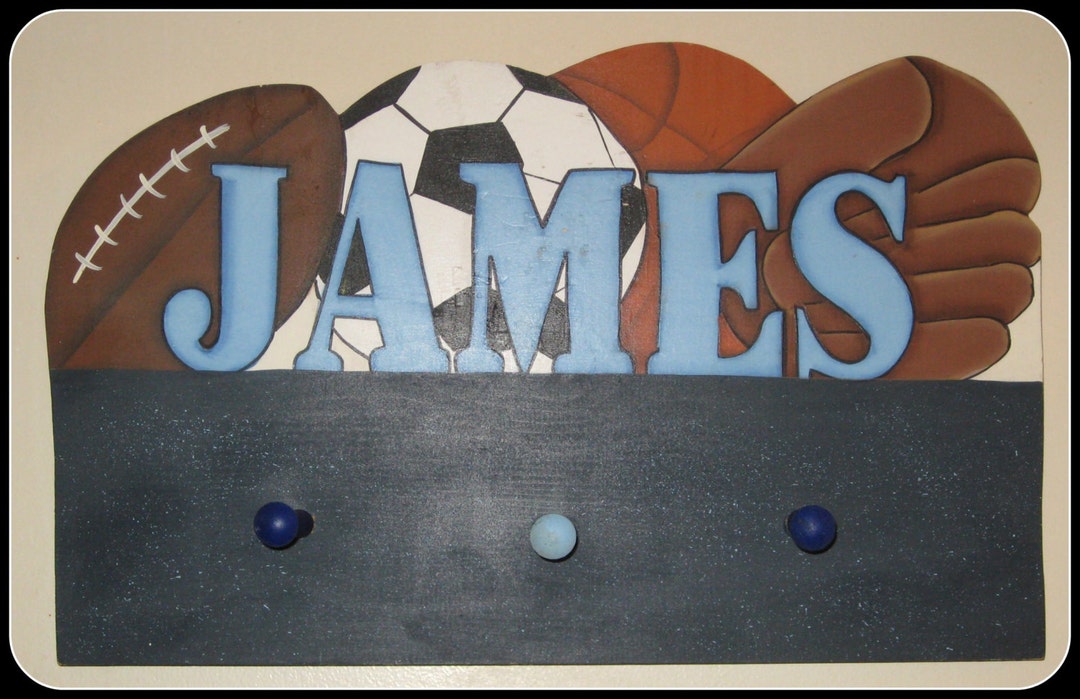 Personalized Sports Name Plaque - Etsy