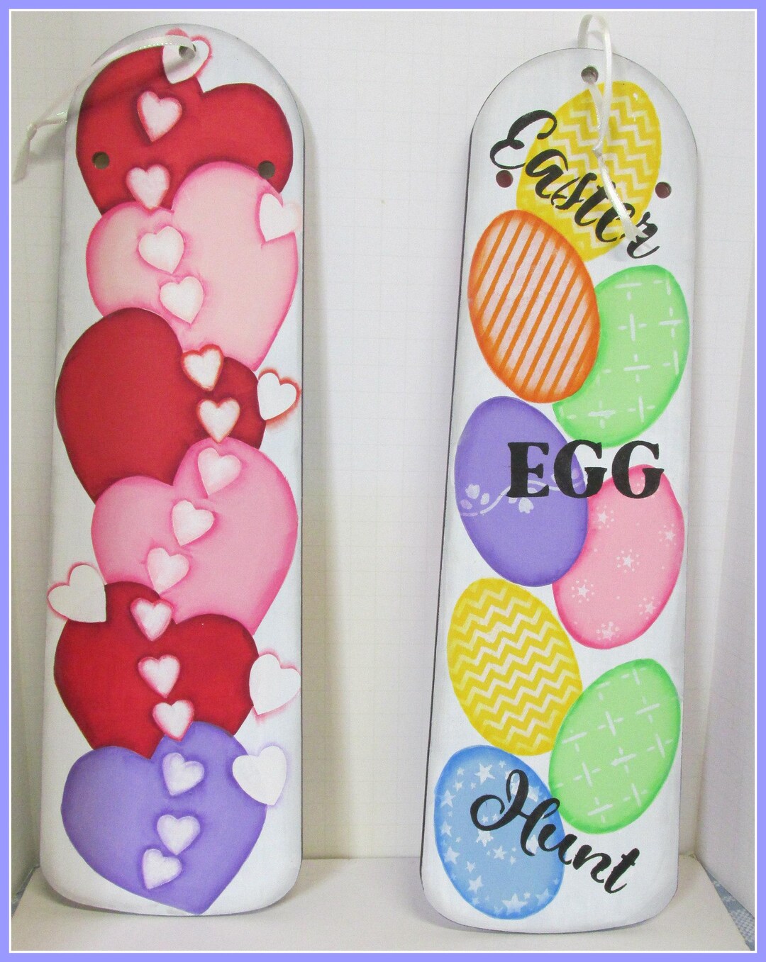 Valentines and Easter Recycled Fan Blade. - Etsy