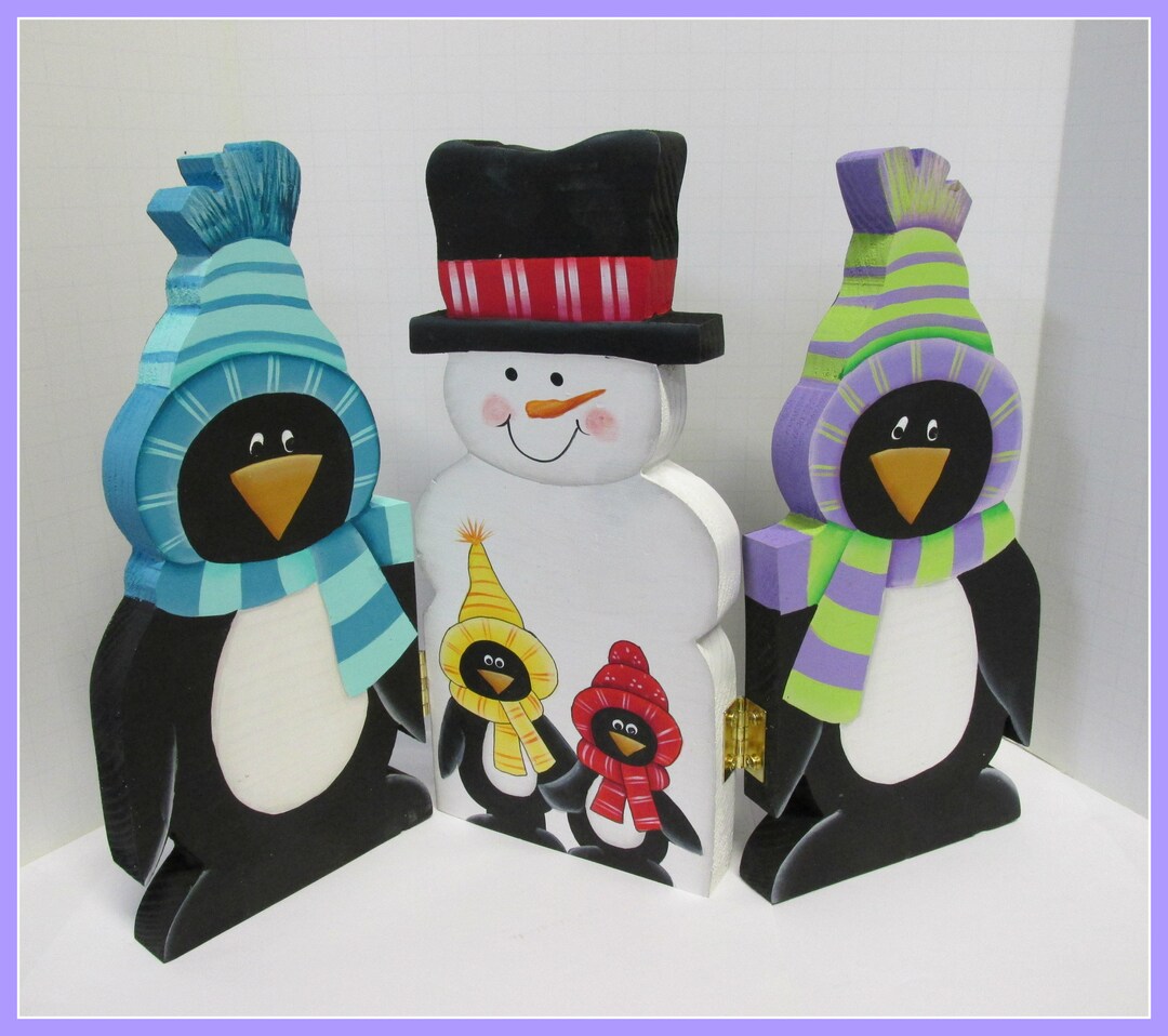 Winter Fun Hinged Shelf Sitter - Etsy