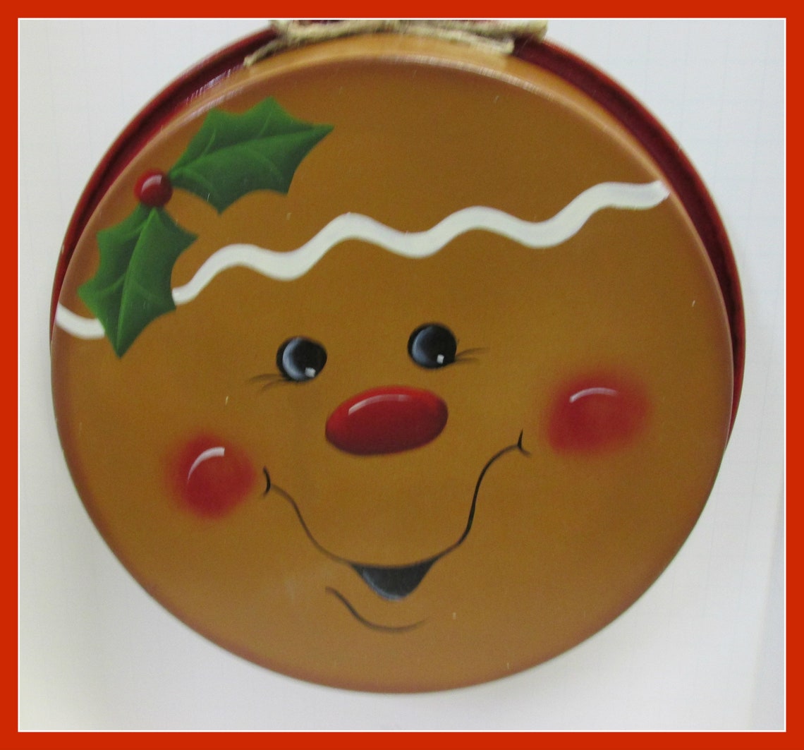 Recycled Cake Pan Gingerbread Face - Etsy