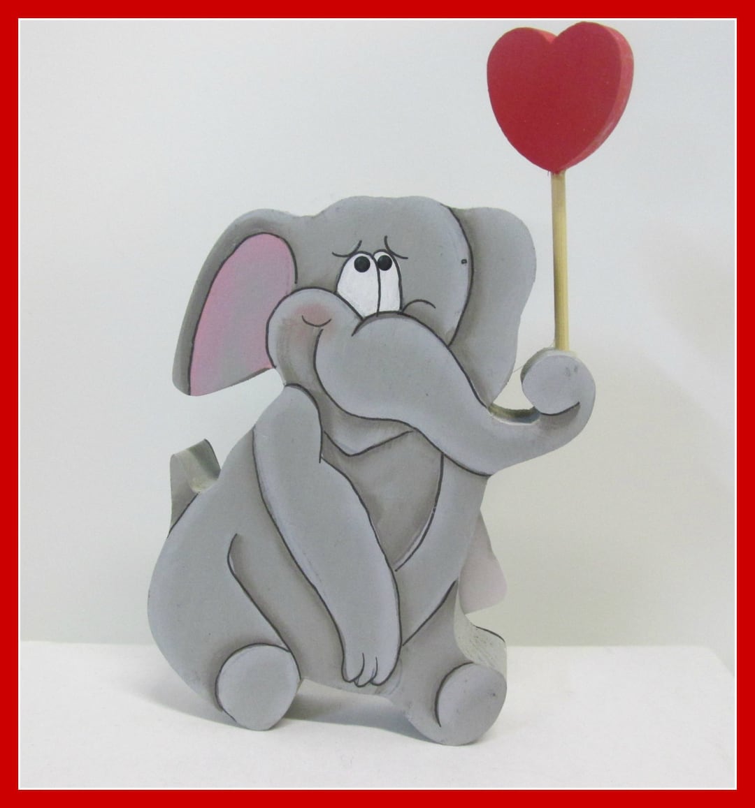 Elephant With Heart - Etsy