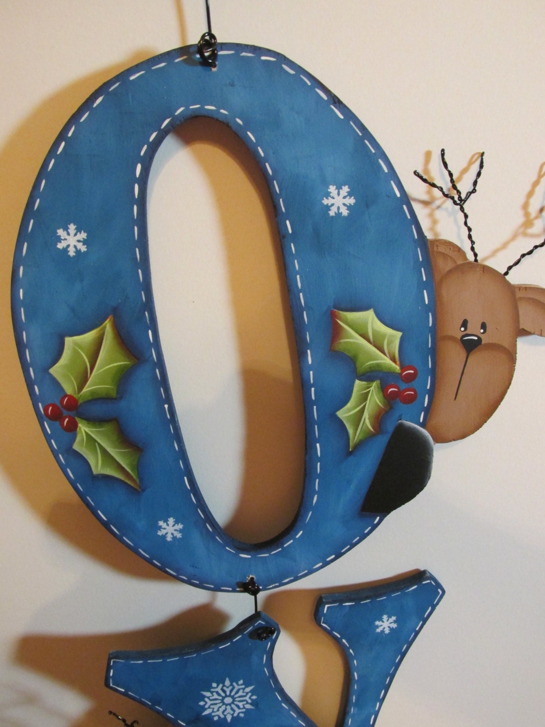 Hanging Blue JOY | Etsy