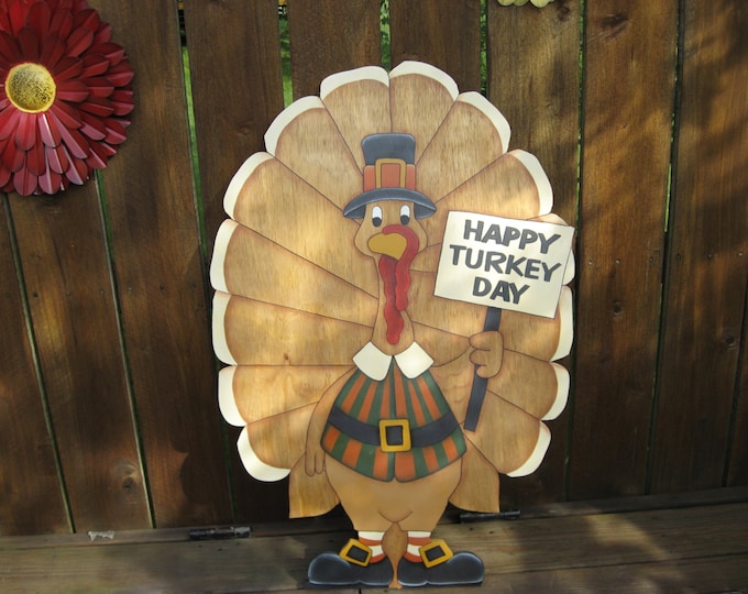Wooden Thanksgiving Turkey - Etsy