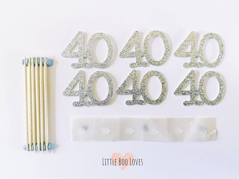 Age/ Number Cupcake Toppers Any Age Most Colours Fun | Etsy UK