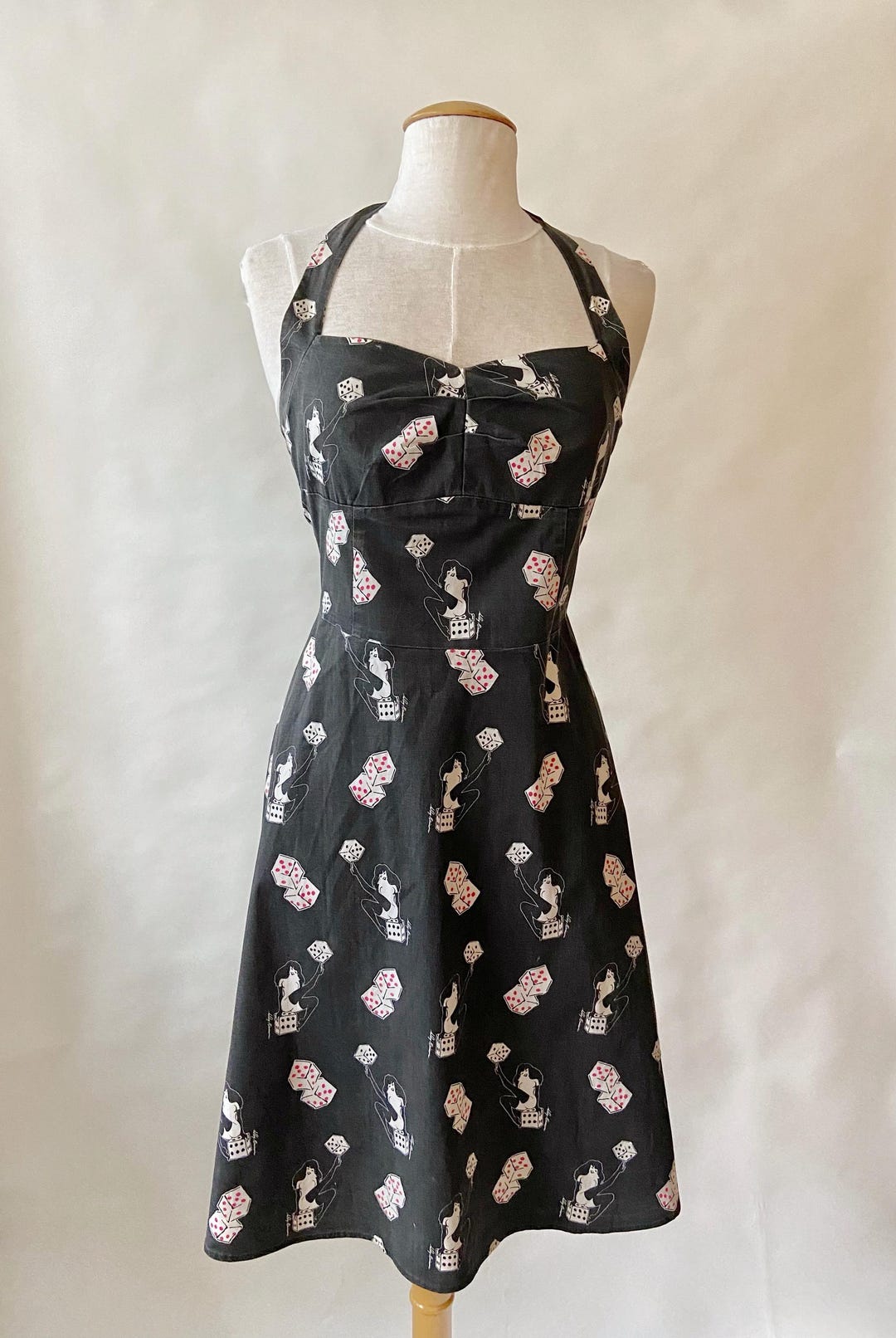 Leroy Neiman Playboy Femlin Vintage Halter Dress - Etsy