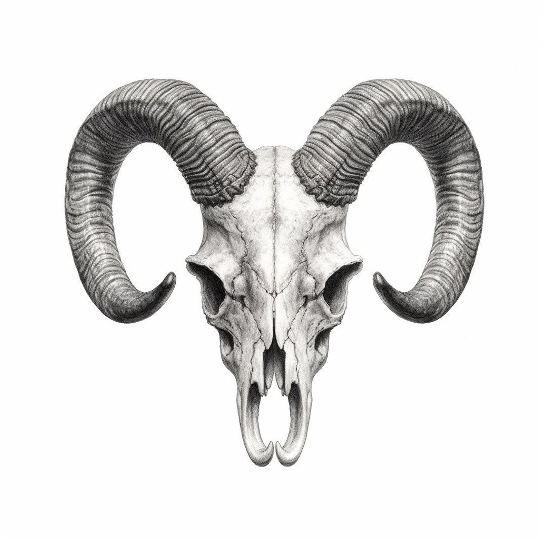 Big Horn Sheep Skull - Etsy