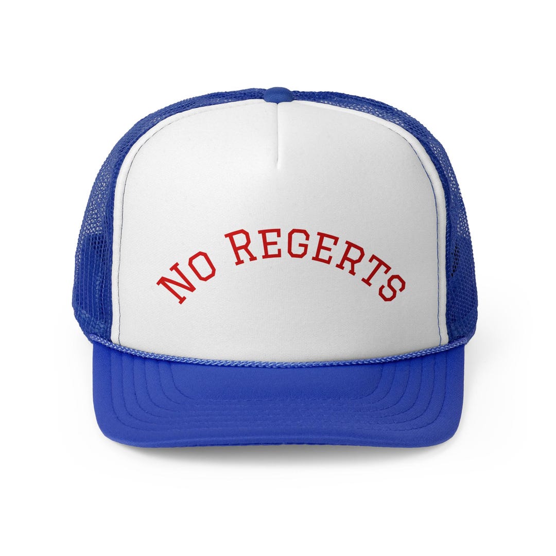 No Regerts Trucker Cap | Funny Trucker Hat Trend | Casual Style ...