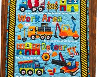 Construction quilt | Etsy