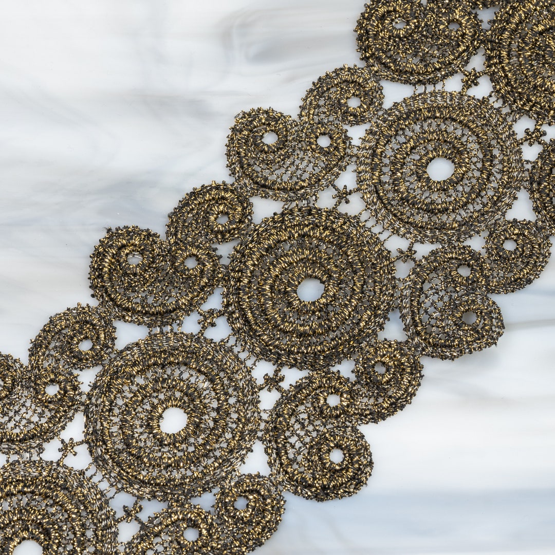 Vintage Copper Circle Design Trim 1 Yard 50604011 - Etsy