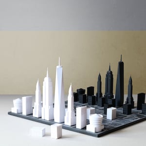 New York City Architectural Chess Set - Etsy