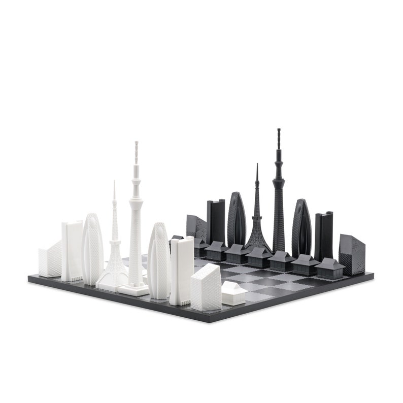Tokyo Architectural Chess Set - Etsy
