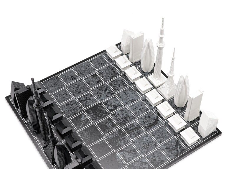 Tokyo Architectural Chess Set - Etsy