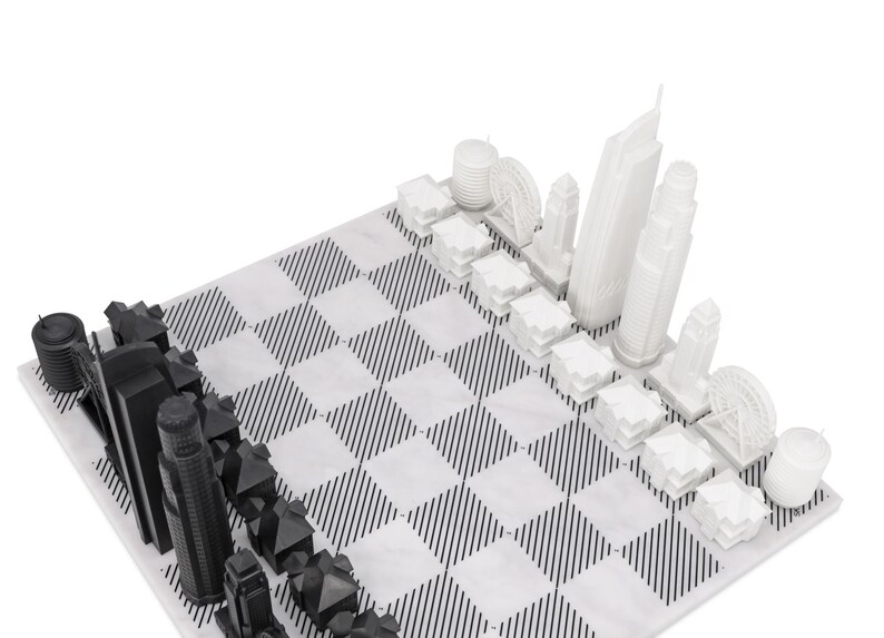 Skyline Chess Los Angeles Architectural Chess Set - Etsy
