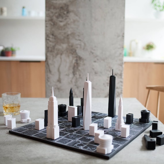 New York City Architectural Chess Set - Etsy