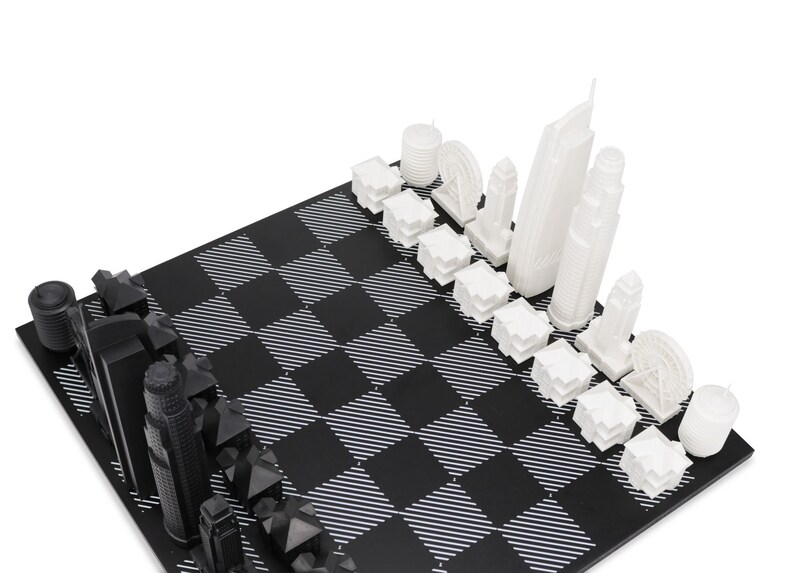 Skyline Chess Los Angeles Architectural Chess Set - Etsy