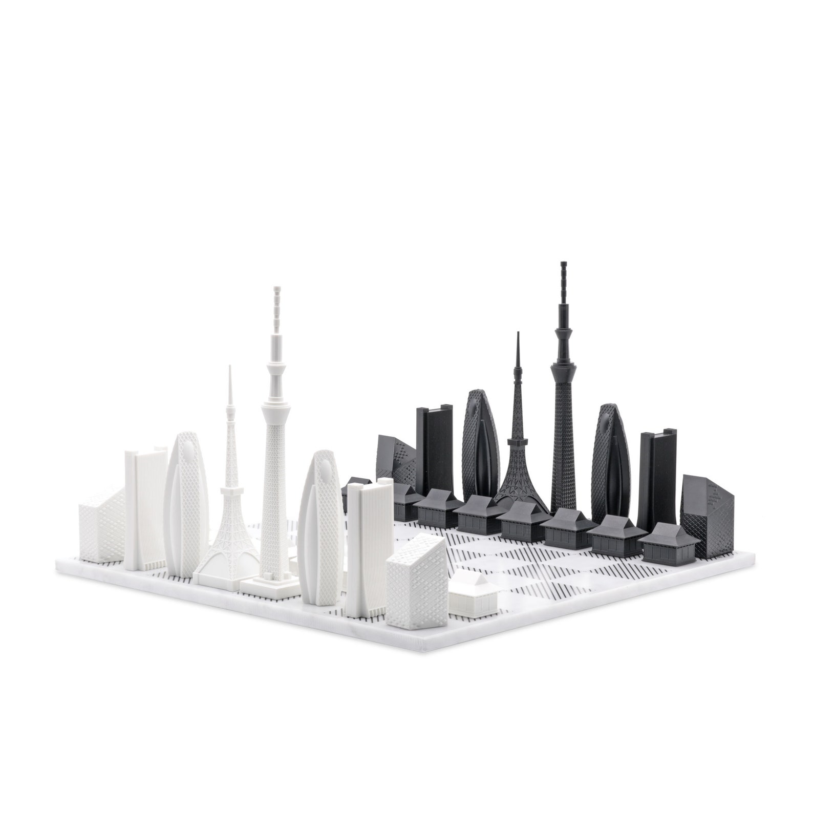 Tokyo Architectural Chess Set - Etsy
