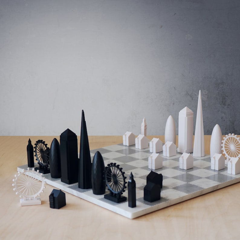 London Skyline Architectural Chess Set - Etsy UK