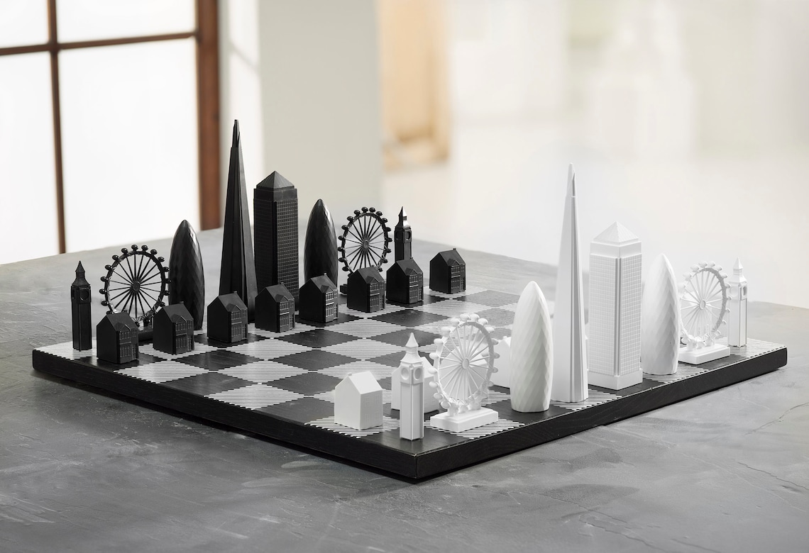 London Skyline Architectural Chess Set - Etsy