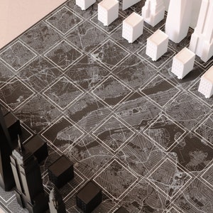 New York City Architectural Chess Set - Etsy