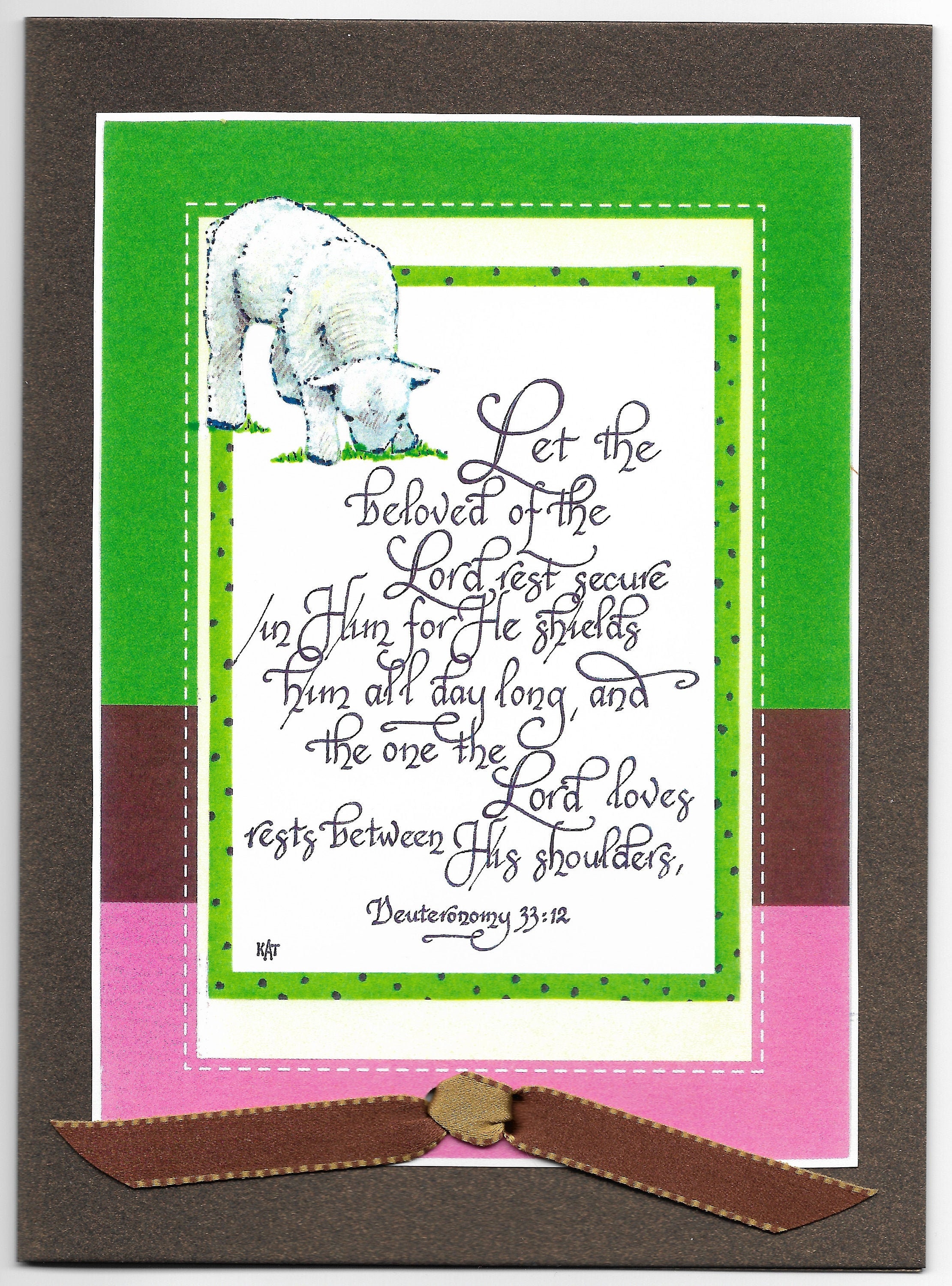 Deuteronomy 33:12 - Etsy