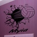 Custom Volleyball Bursting Through Wall Decal - Volleyball Wall Art ...