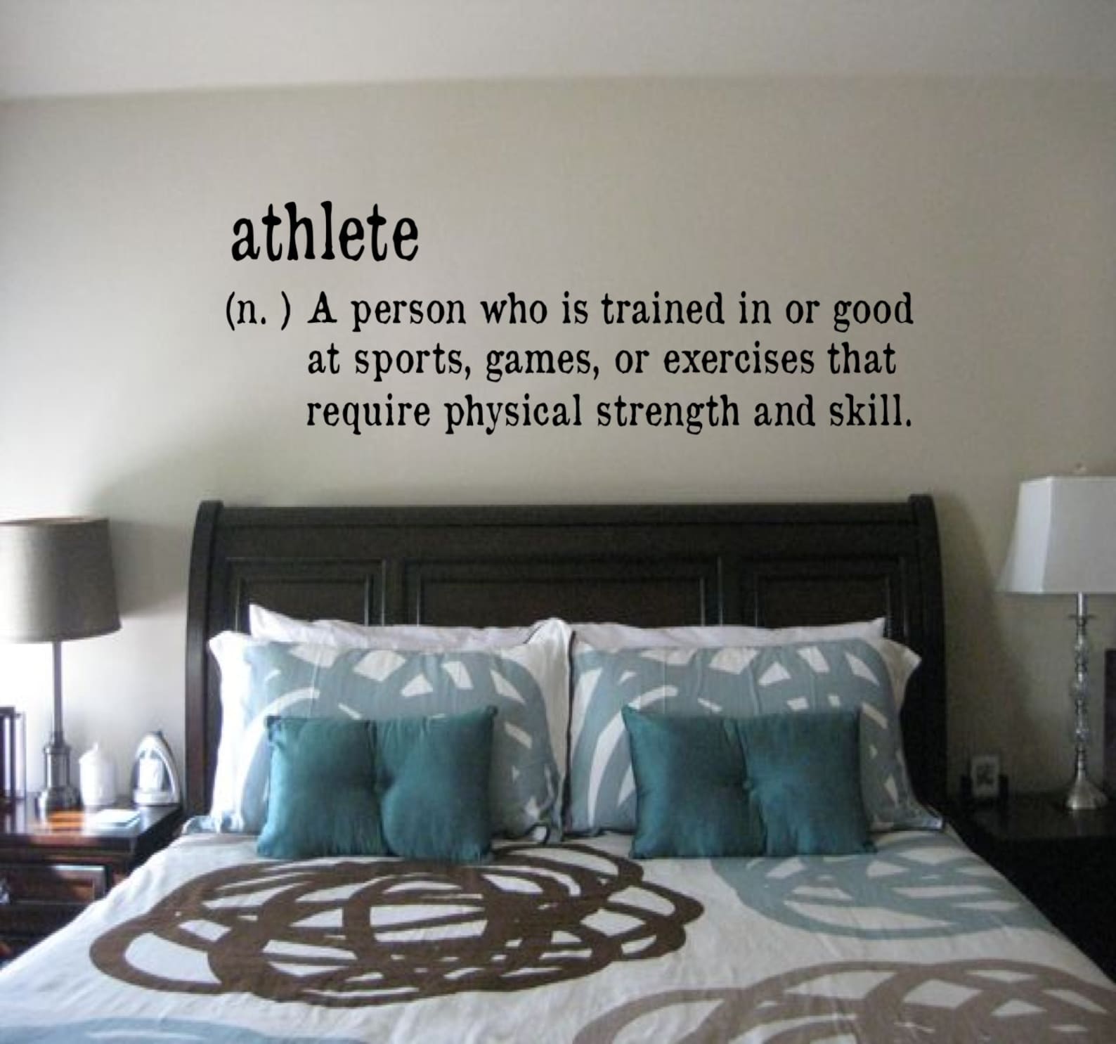 Athlete Definition Wall Decal Sports Wall Decal | Etsy
