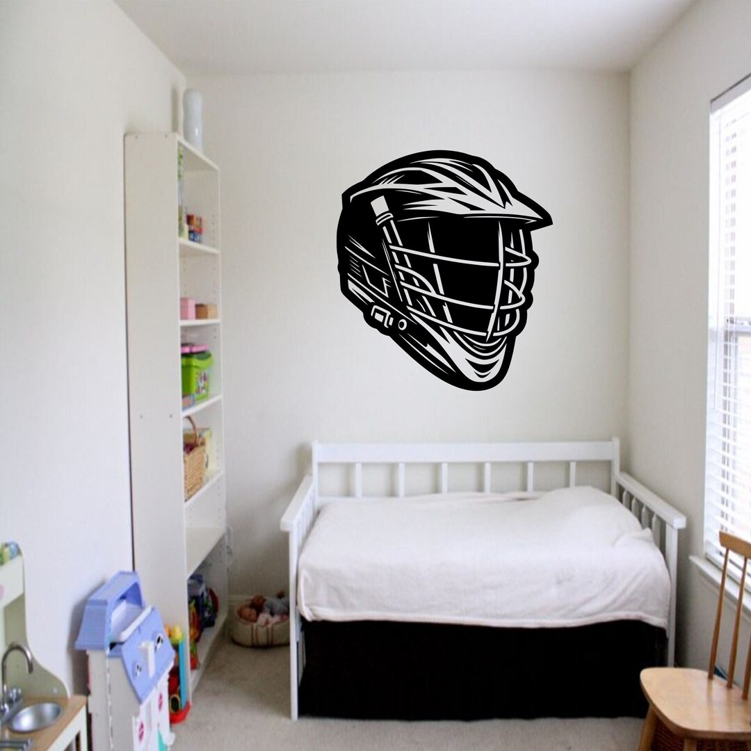 Lacrosse Helmet Decal - Lacrosse Helmet Decal - Lacrosse Wall Decal ...