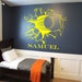 Custom Baseball or Softball Bursting Through Wall Decal - Baseball ...