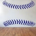 Baseball Softball Laces Wall Decal - Baseball Laces Decal - Large ...