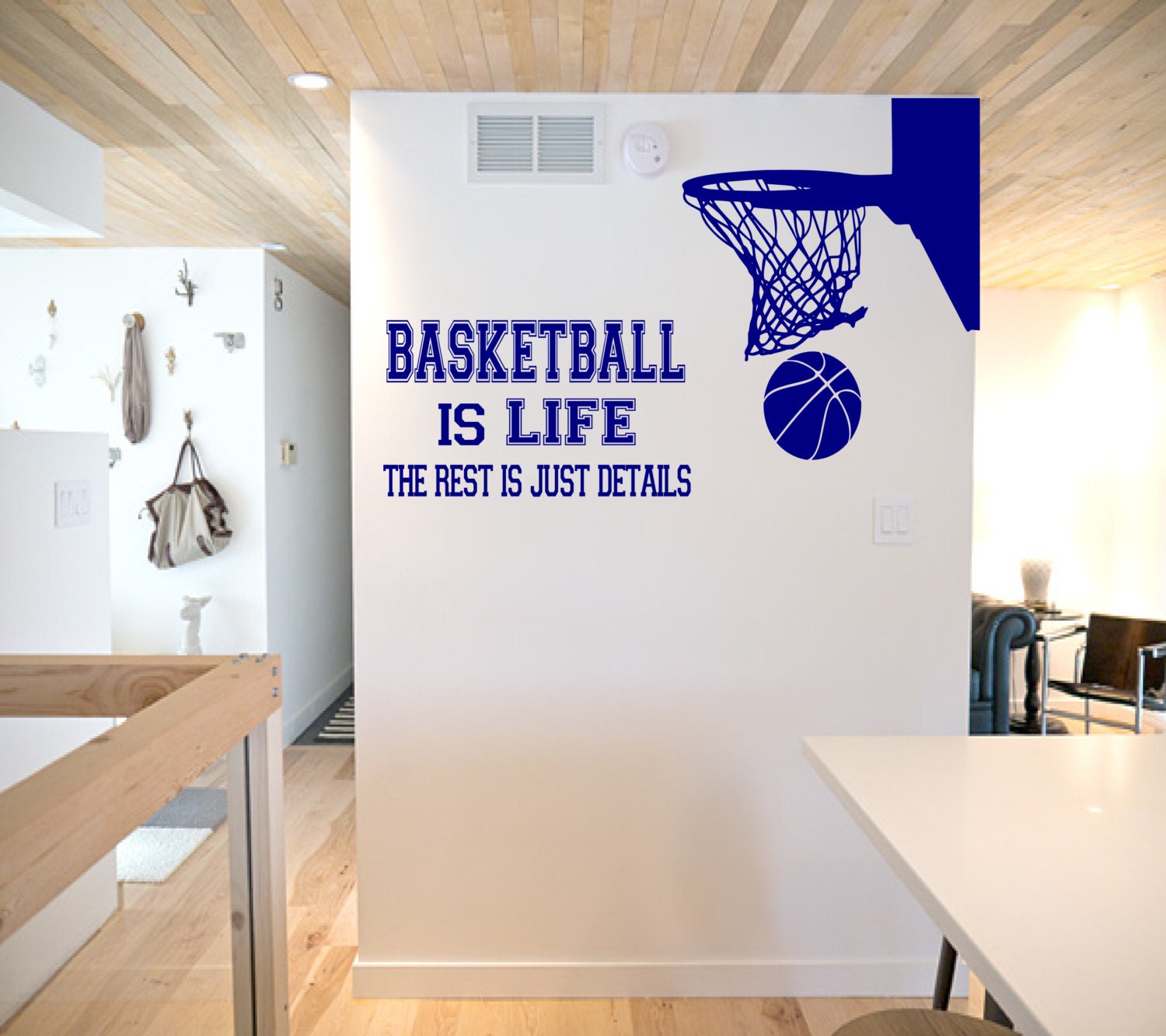 Basketball is Life Wall Decal Basketball Wall Decor | Etsy