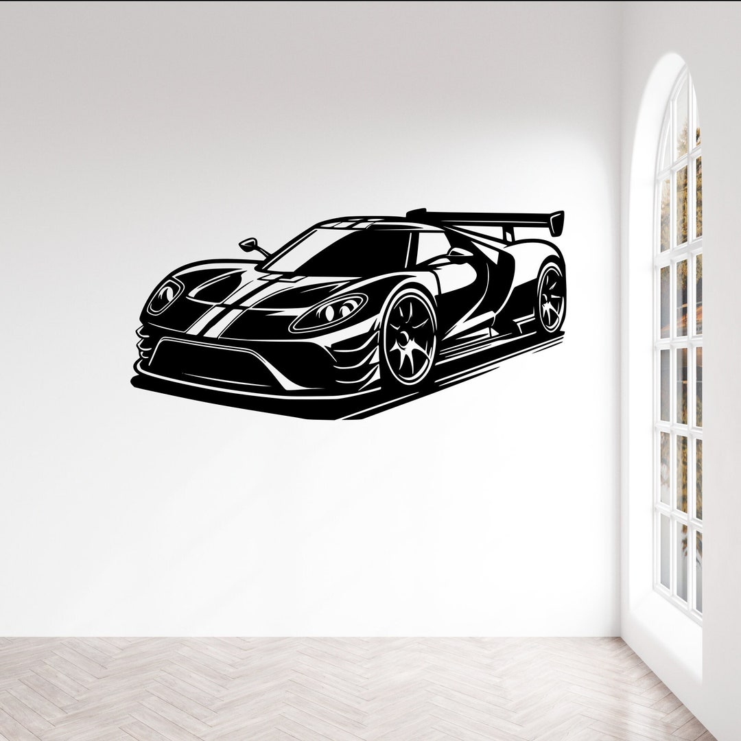 Supercar Decal - Super Car Decal - Supercar Wall Art - Fast Car Decal ...